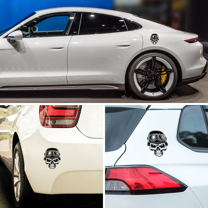 Skeleton Biker Decal Sticker for Cars Trucks Motorcycles - Etsy