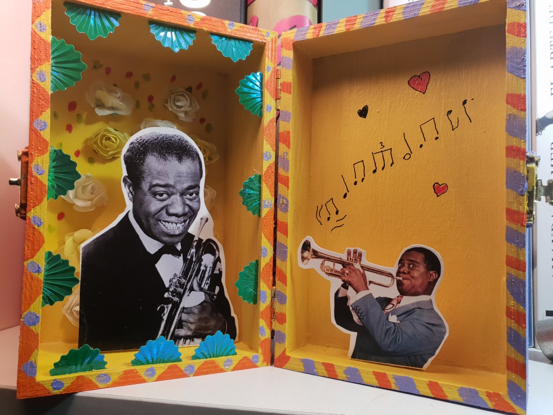 Gift Box for Jazz Lovers louis Armstrong Shadow Box - Etsy