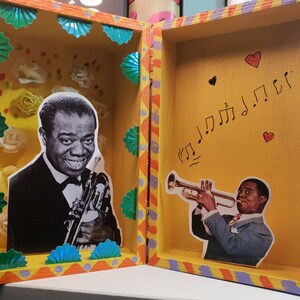Gift Box for Jazz Lovers Louis Armstrong Shadow box | Etsy