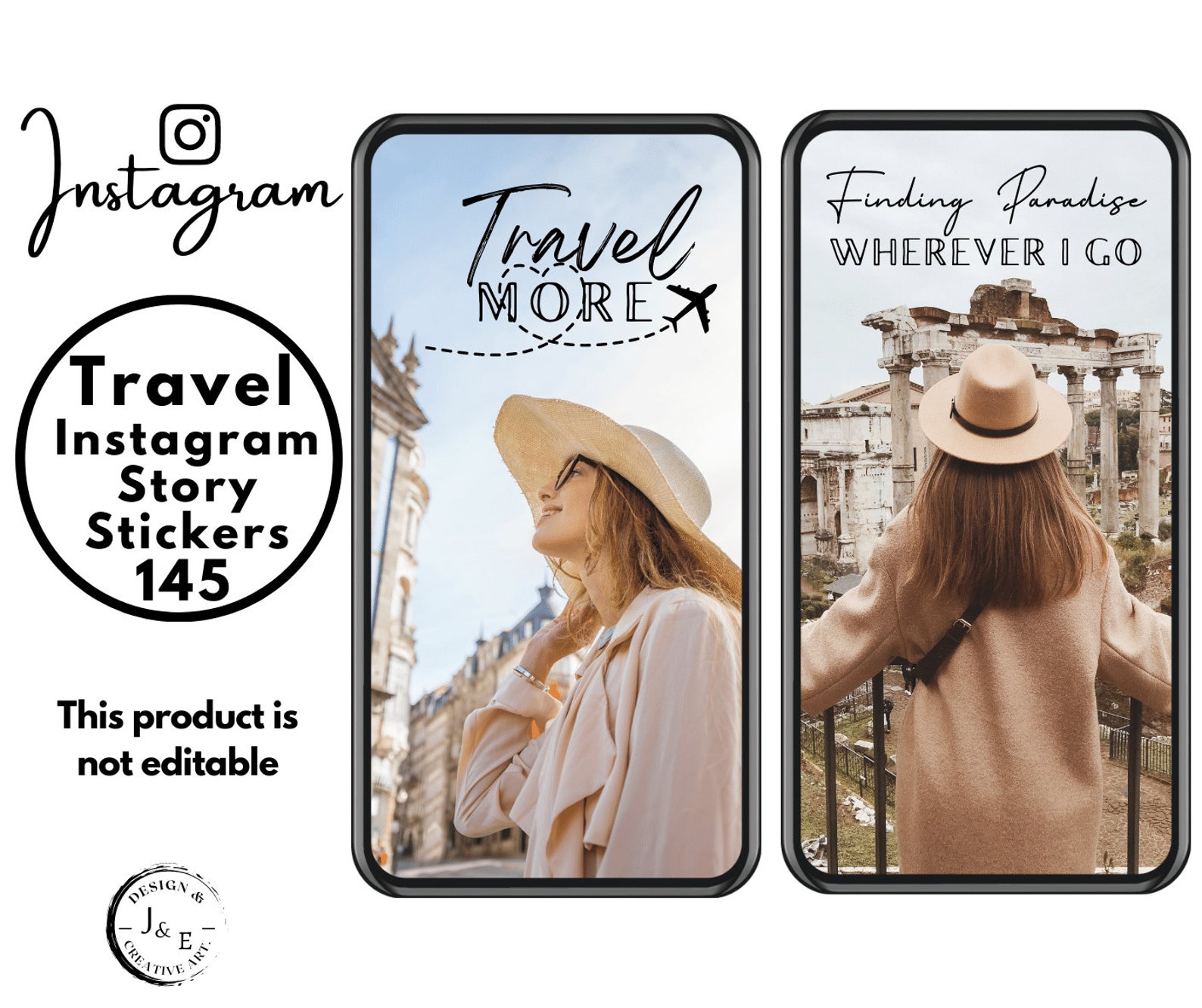 Travel Instagram Story Stickers, Summer Instagram Story Sticker, Beach ...