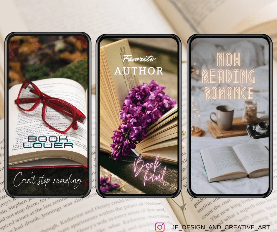 Bookstagram Story Stickers Bookworm Instagram Sticker Pack - Etsy