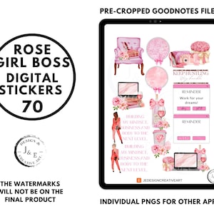 Girl Boss Goodnotes Stickers, Boss Babe Digital Stickers, Business ...