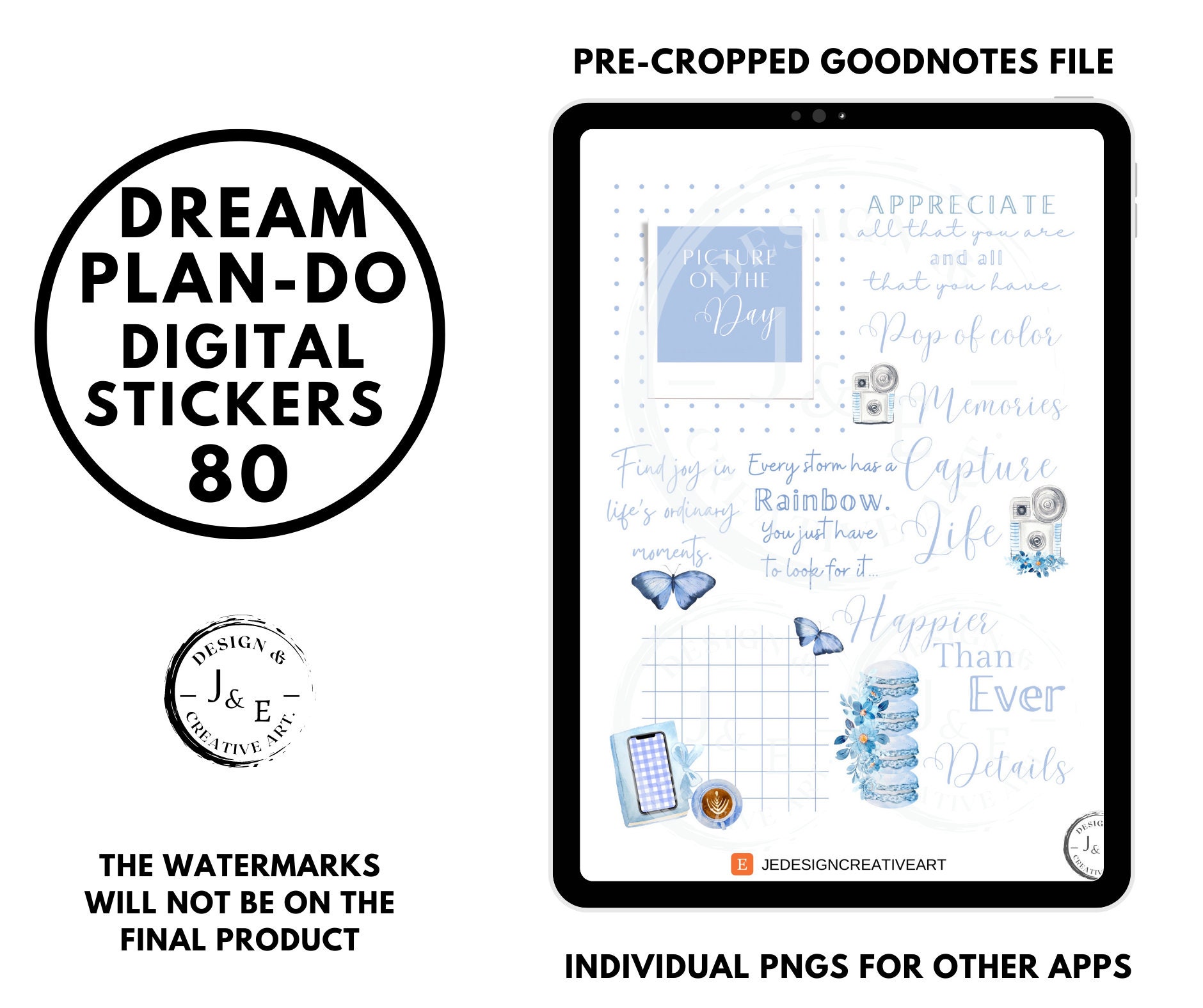 Dream Plan Do Goodnotes Stickers Digital Planner Stickers - Etsy