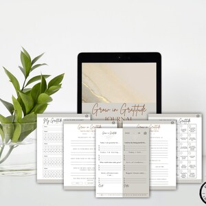 Grow in Gratitude Journal, Digital Gratitude Journal, Daily Reflection ...