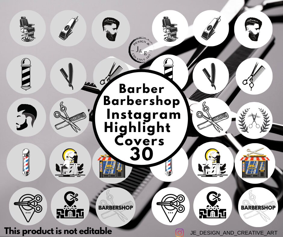 Instagram Highlight for Barbershop, Barber Shop Instagram Story ...
