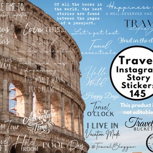 Travel Instagram Story Stickers, Summer Instagram Story Sticker, Beach ...