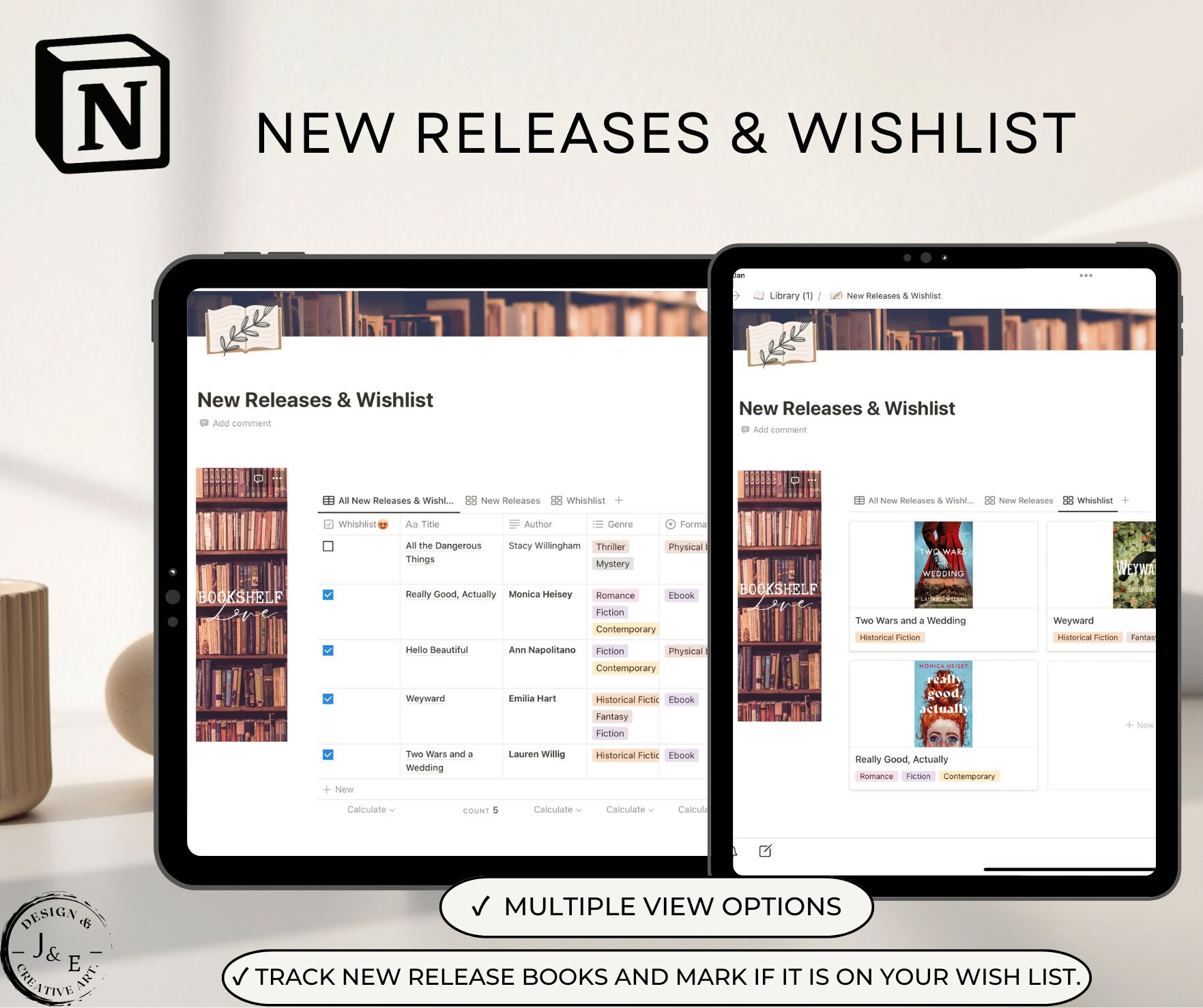 Notion Reading Journal Template, Reading Journal Planner, Reading ...