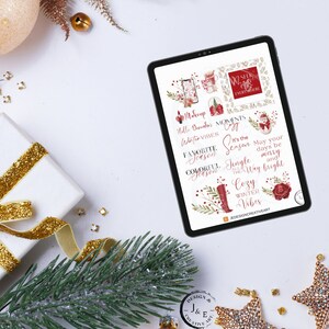 Christmas Goodnotes Stickers, Winter Digital Sticker, Christmas Theme ...