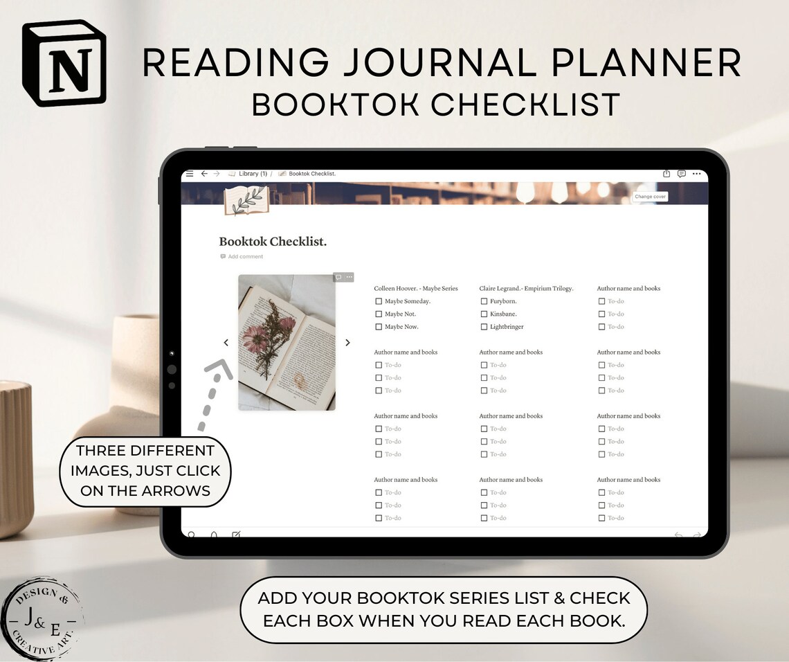 Notion Reading Journal Template, Reading Journal Planner, Reading ...
