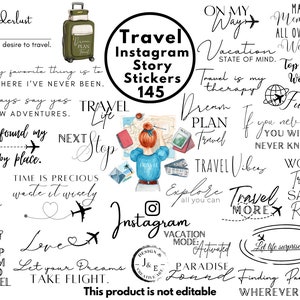 Travel Instagram Story Stickers, Summer Instagram Story Sticker, Beach ...