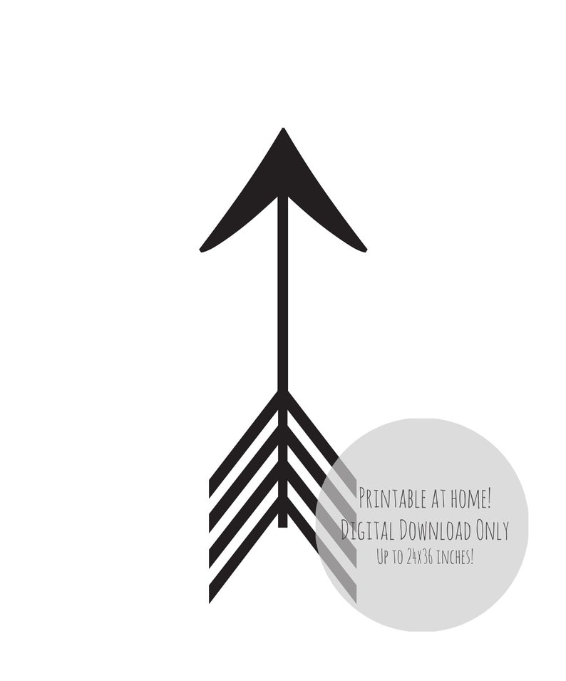 Arrow Sign - Instant Digital Download, Office Wall Art, Typography ...