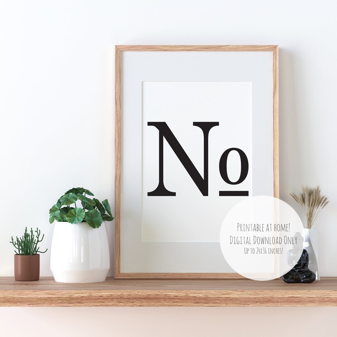 Numero Sign Print Digital Download Wall Decor Illustration - Etsy