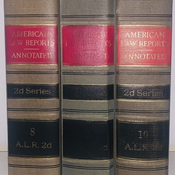 Antique Vintage Law Books - Etsy