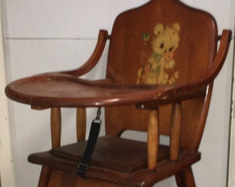 Vintage 1940s Metamorphic Convertible High Chair /potty/play Table ...