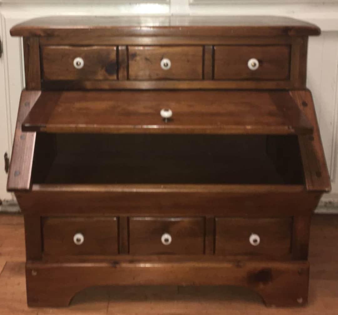 Vintage 1980 Ethan Allen Kling Colonial Pine Wood Flour Potato Sugar ...