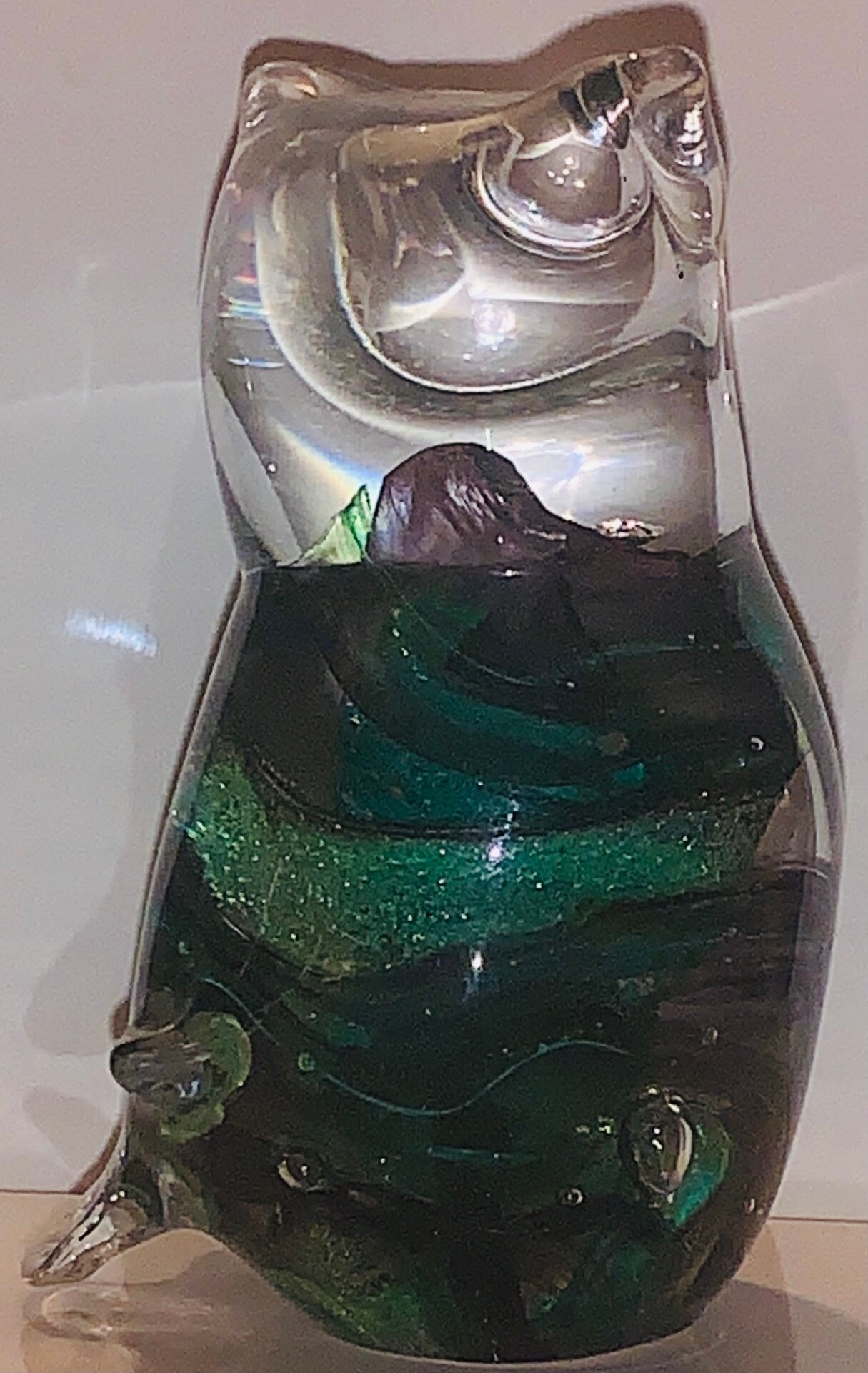 1990's Blue Green Swirl Clear Controlled Bubble Kerry Bird - Etsy