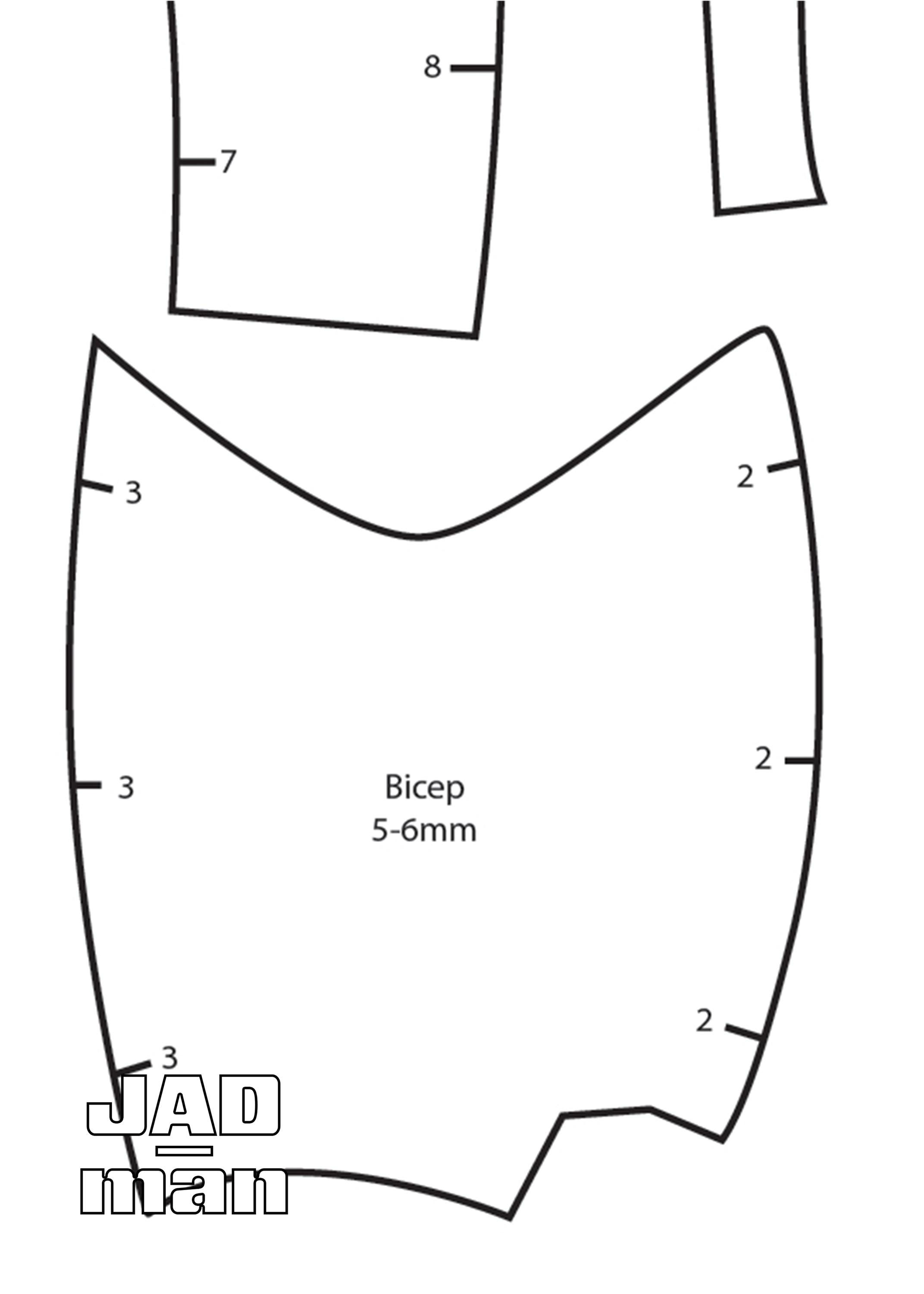 Winter Soldier Arm Foam Template - Etsy