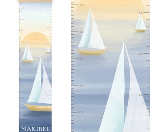 Nautical Kids Height Chart - Etsy