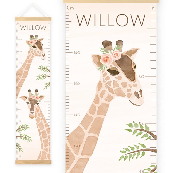 Personalized Giraffe Height Chart - Etsy