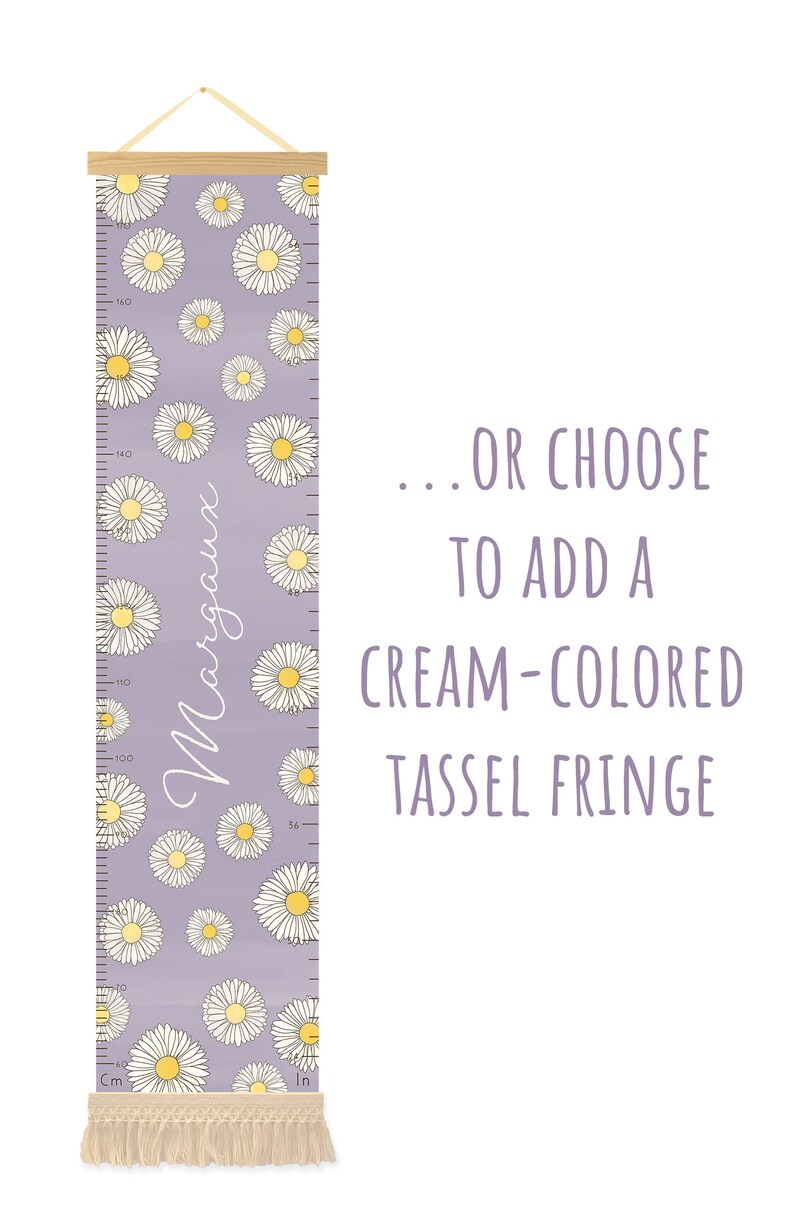 Personalized Daisy Growth Chart for Kids Daisy Nursery Decor - Etsy