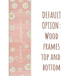 Personalized Daisy Growth Chart for Kids Daisy Nursery Decor - Etsy