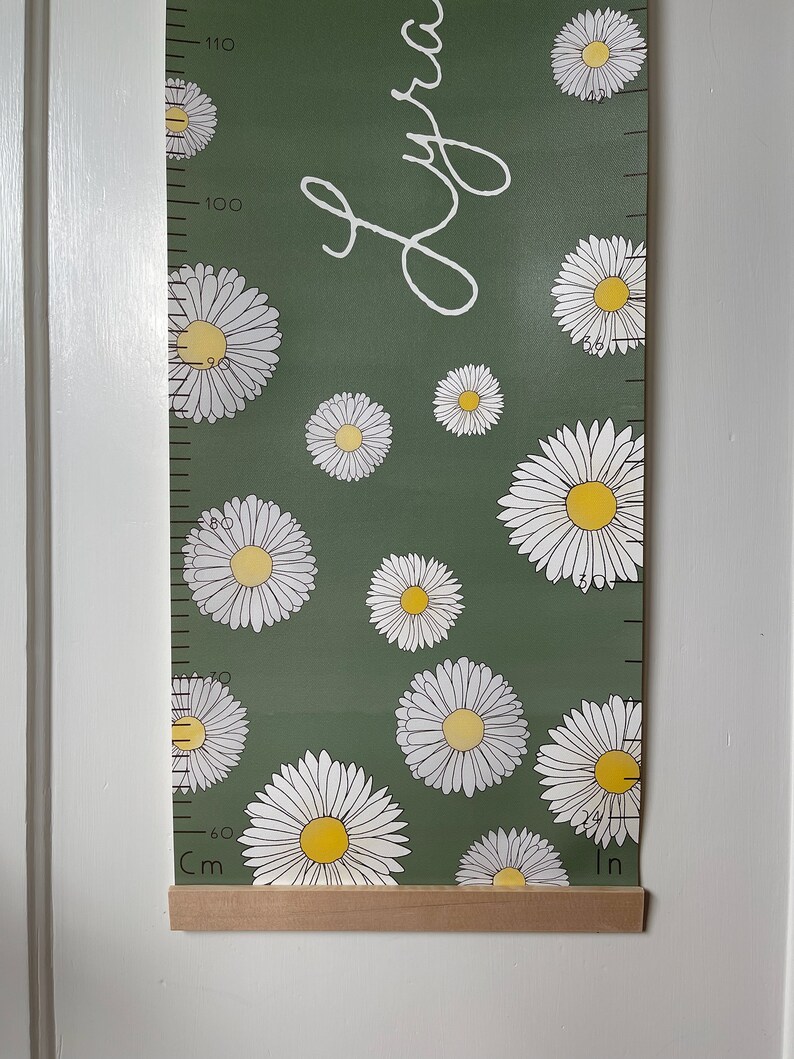 Personalized Daisy Growth Chart for Kids Daisy Nursery - Etsy