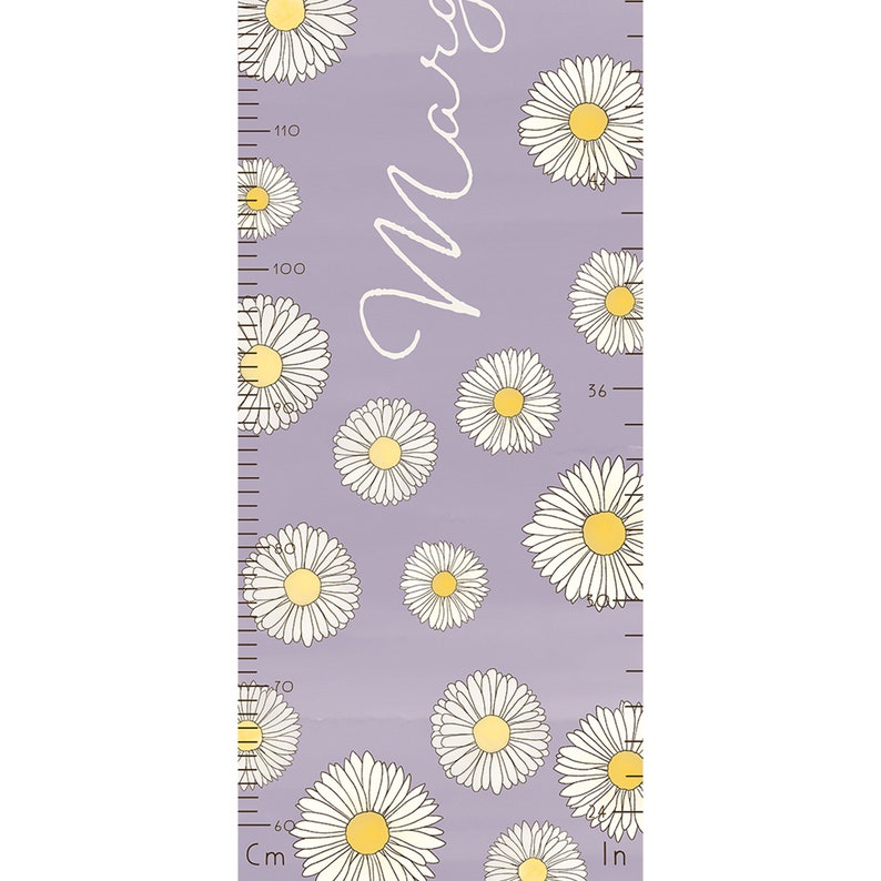 Personalized Daisy Growth Chart for Kids Daisy Nursery Decor - Etsy