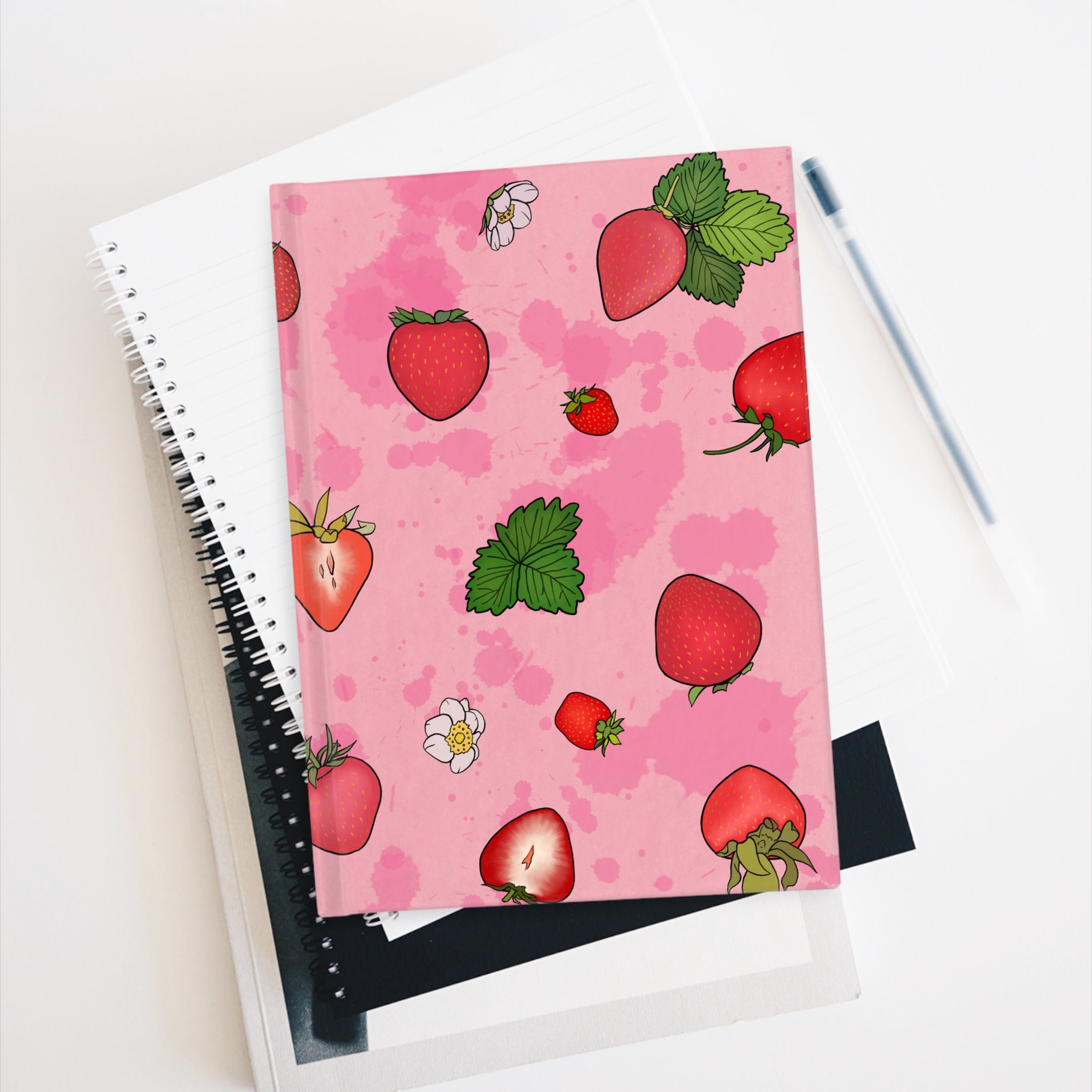 FRUIT SALAD STRAWBERRY, Strawberry Sketchbook Journal, Strawberry ...