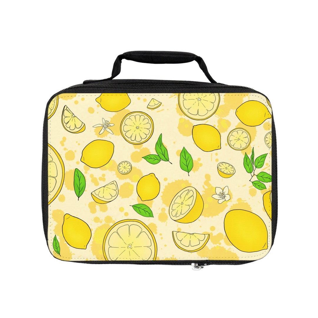 FRUIT SALAD Lunch Box LEMON, Lemon Lunchbox, Lemon Bag, Lunchbox, Fruit ...