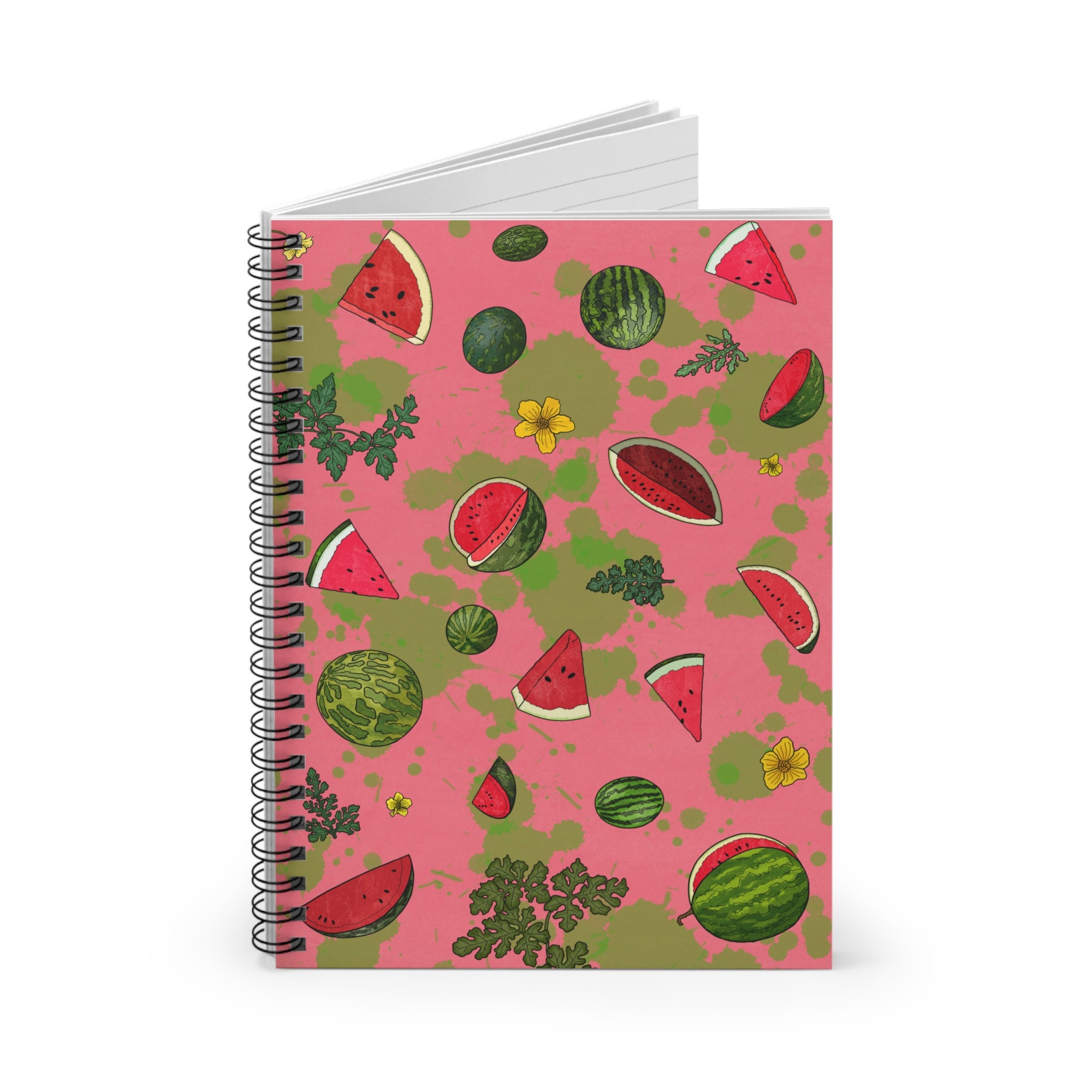 FRUIT SALAD WATERMELON, Watermelon Spiral Notebook, Watermelon Notebook ...