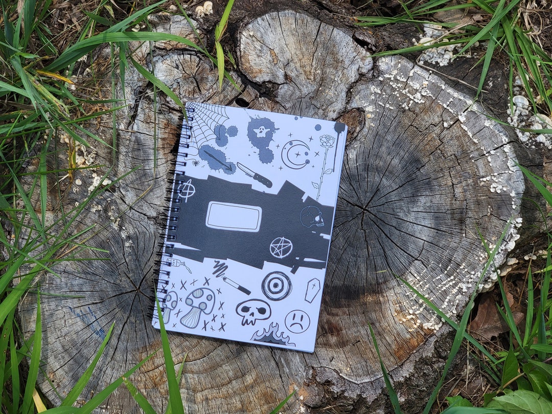 Old School Doodles Spiral Notebook, Decorative Notebook, Doodle Journal ...