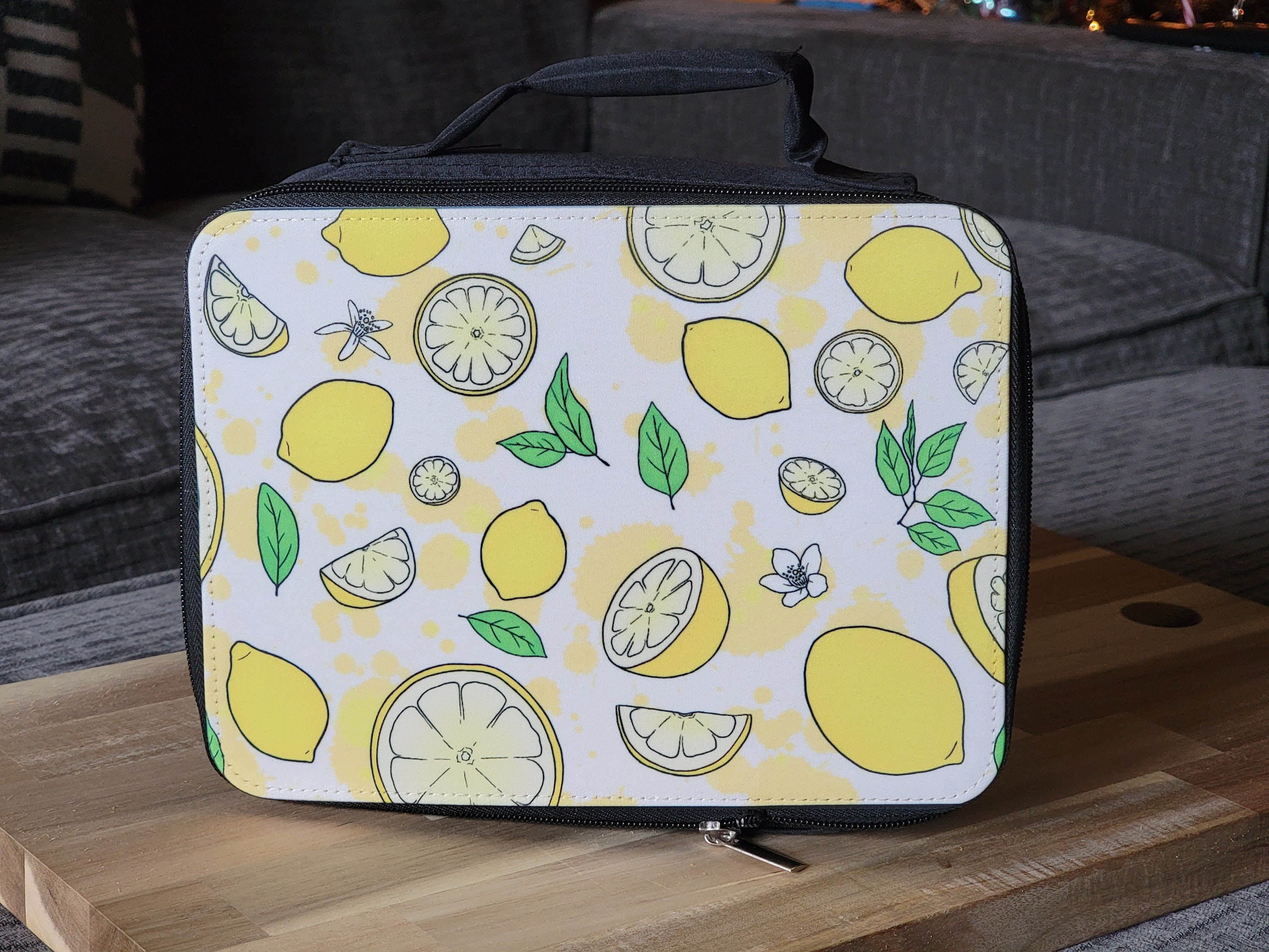FRUIT SALAD Lunch Box LEMON, Lemon Lunchbox, Lemon Bag, Lunchbox, Fruit ...