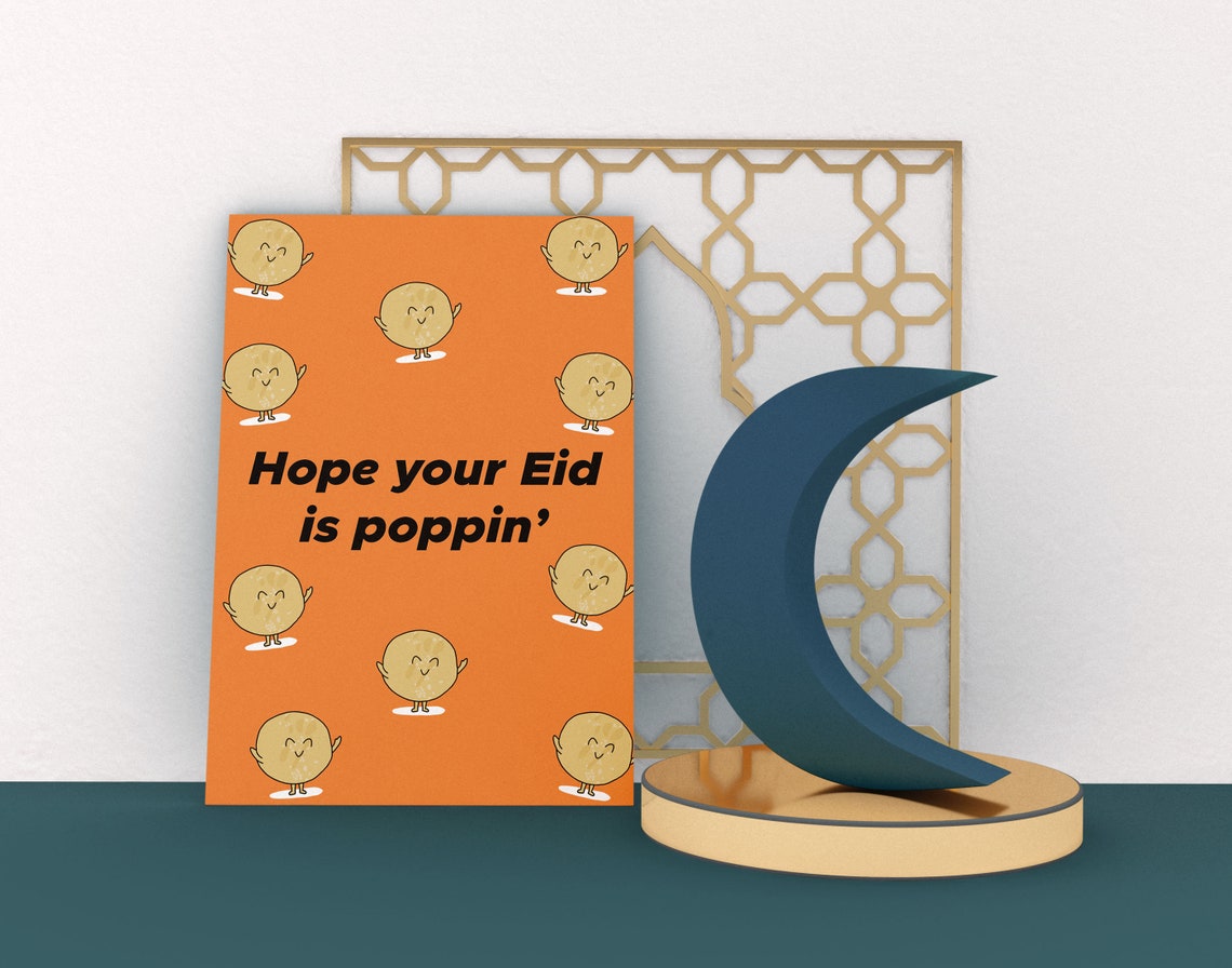 Funny Eid Card Eid Mubarak Card Eid Card for Friend Eid - Etsy