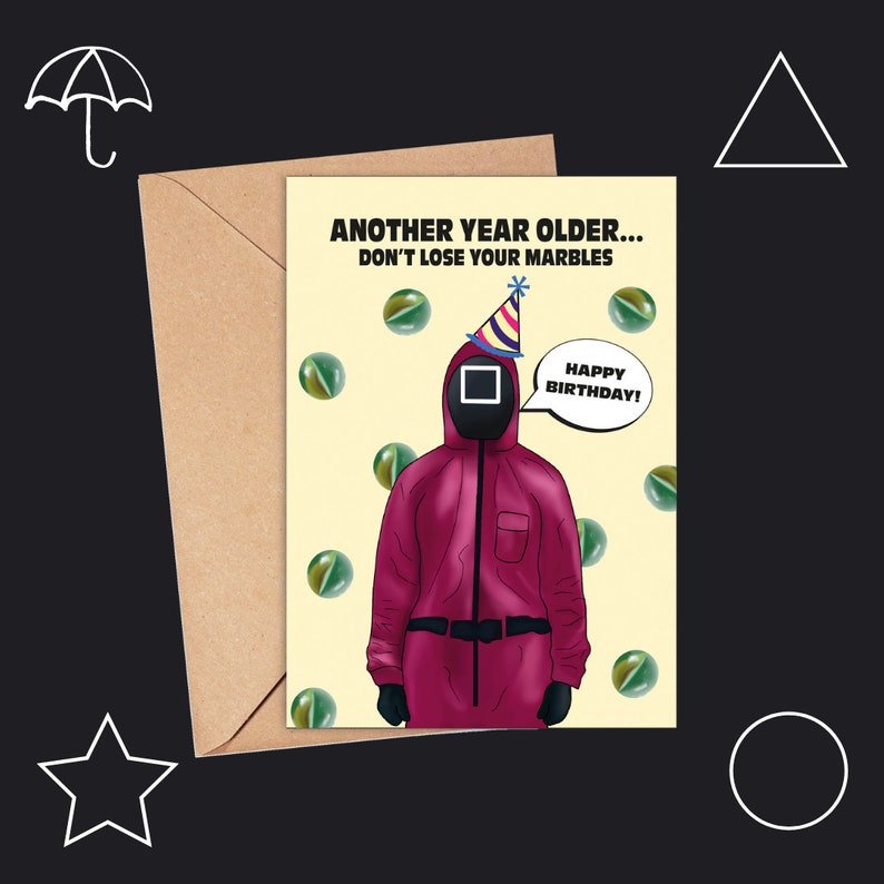 Squid Game Birthday Card Funny Birthday Card Internet Meme | Etsy