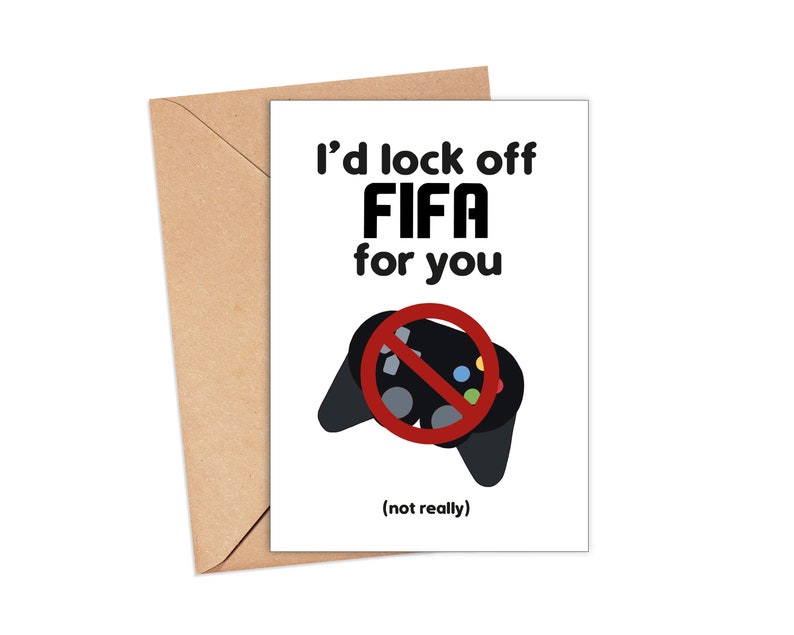 Fifa Card Funny Birthday Card Valentines Day Card Card - Etsy
