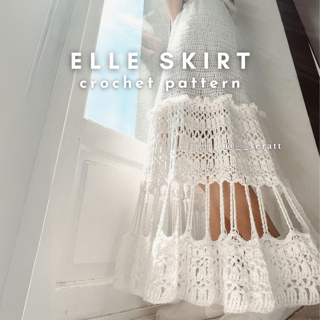 ELLE Skirt Crochet Pattern: Made-to-measure (PDF Pattern) - Etsy
