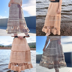 ELLE Skirt Crochet Pattern: Made-to-measure (PDF Pattern) - Etsy
