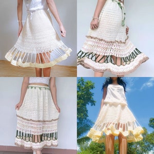 ELLE Skirt Crochet Pattern: Made-to-measure (PDF Pattern) - Etsy