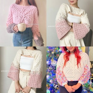 RAINE Shrug & Sweater Crochet Pattern: Made-to-measure (PDF Pattern) - Etsy