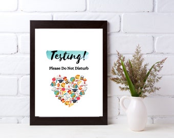 8x10 Please DO NOT DISTURB Teaching in Progress - Etsy