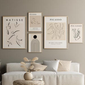 Matisse Picasso Gallery Wall Set, Picasso Wall Art, Matisse Set ...