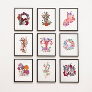 Anatomy Wall Art Set, Medical Poster, Anatomy Print Set, Medical Art ...