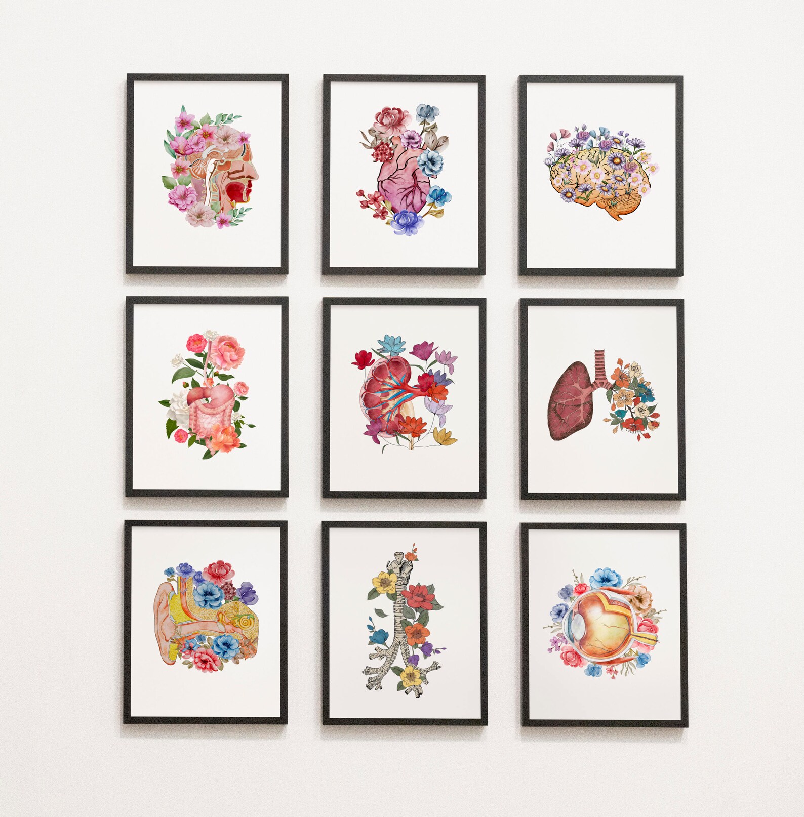 Anatomy Wall Art Set, Medical Poster, Anatomy Print Set, Medical Art ...