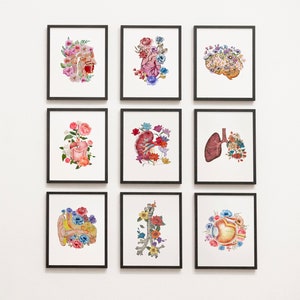 Anatomy Wall Art Set, Medical Poster, Anatomy Print Set, Medical Art ...