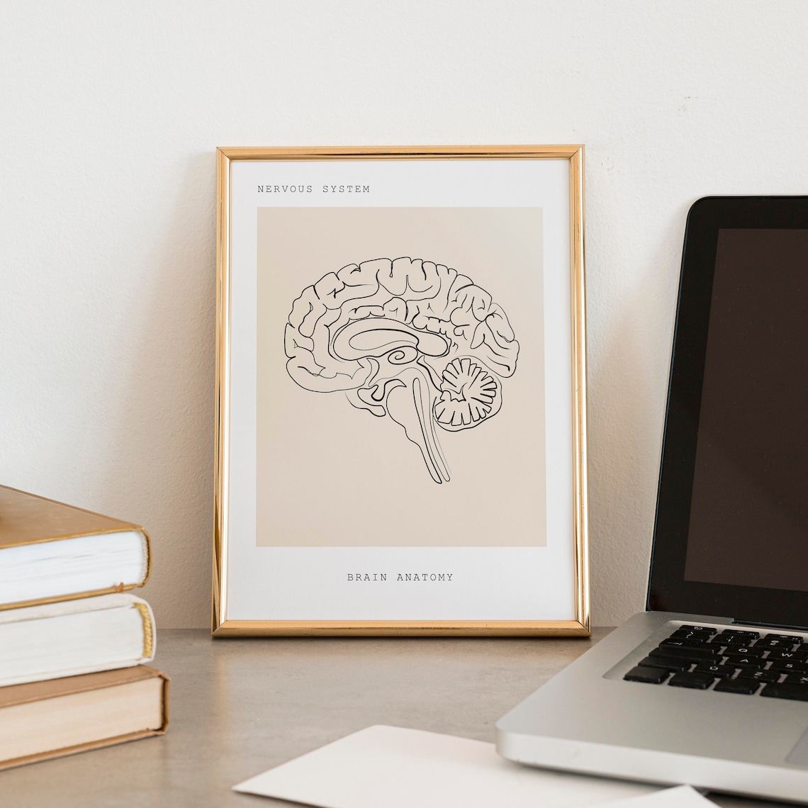 Brain Wall Art Human Anatomy Print Medical Art Brain - Etsy