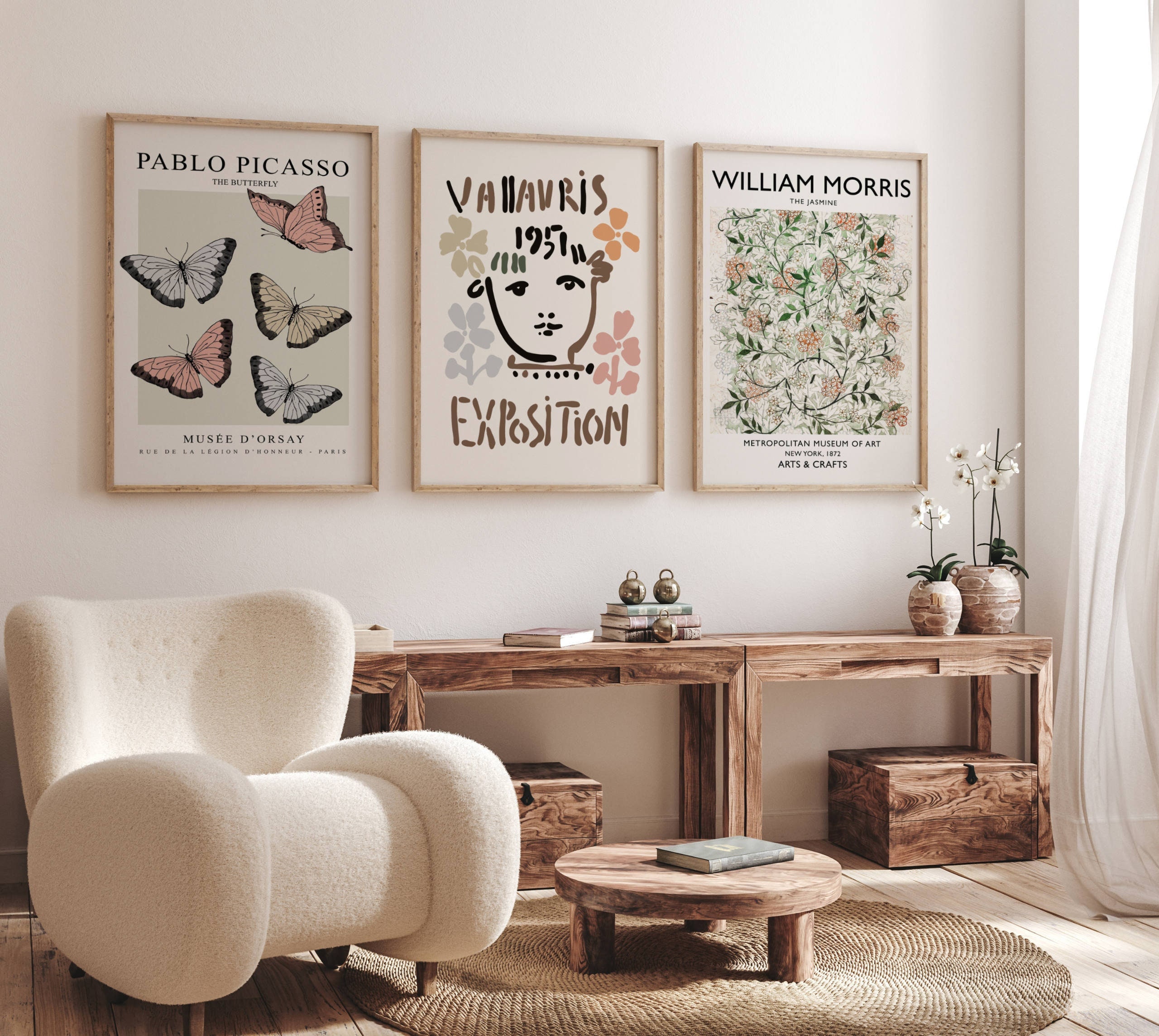 Triptych Wall Art, Gallery Art Prints, Picasso Morris Gallery Wall ...