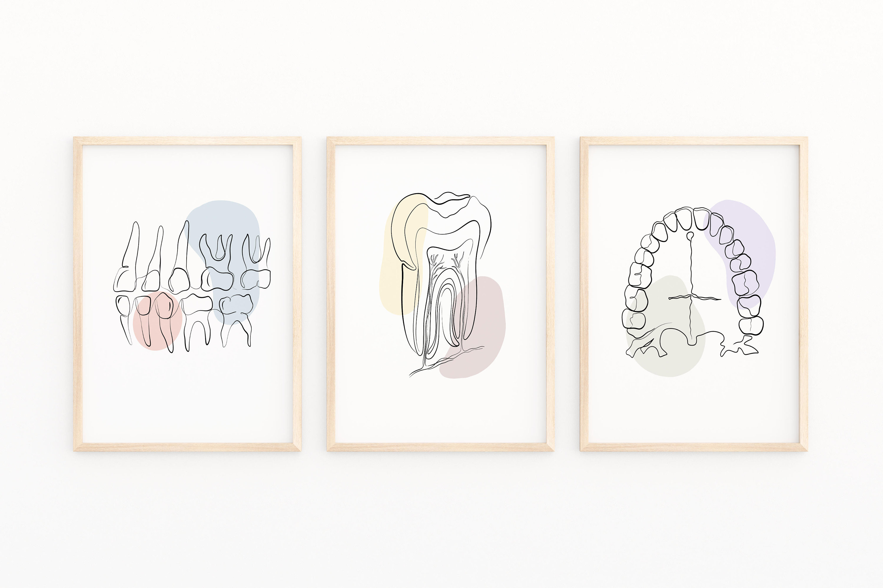 Dental Wall Art, Dental Art Digital Download, Dental Decor, Teeth Art ...