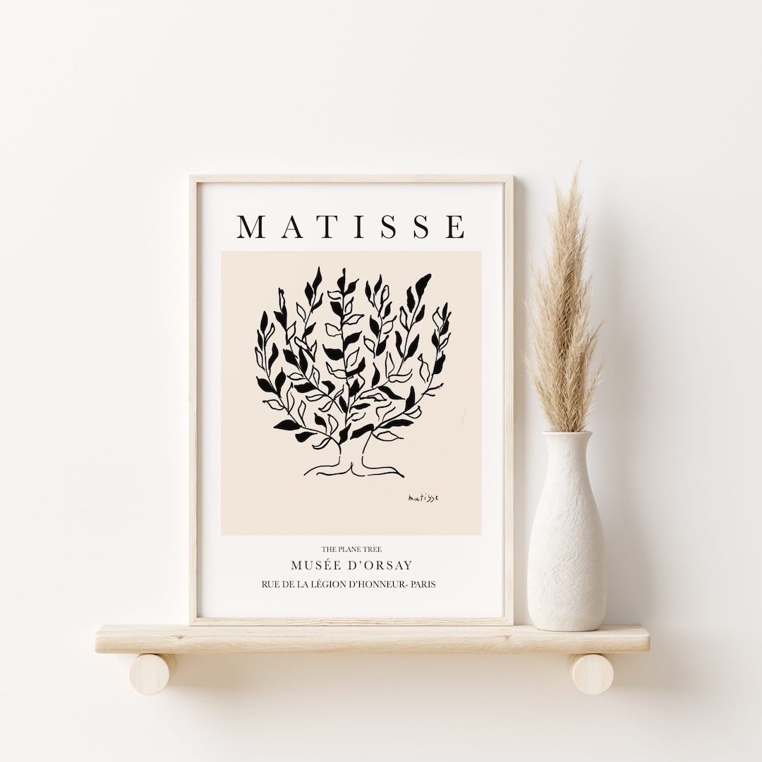 Matisse Print, Ausstellungsposter, Matisse Baum Wandkunst, Matisse ...