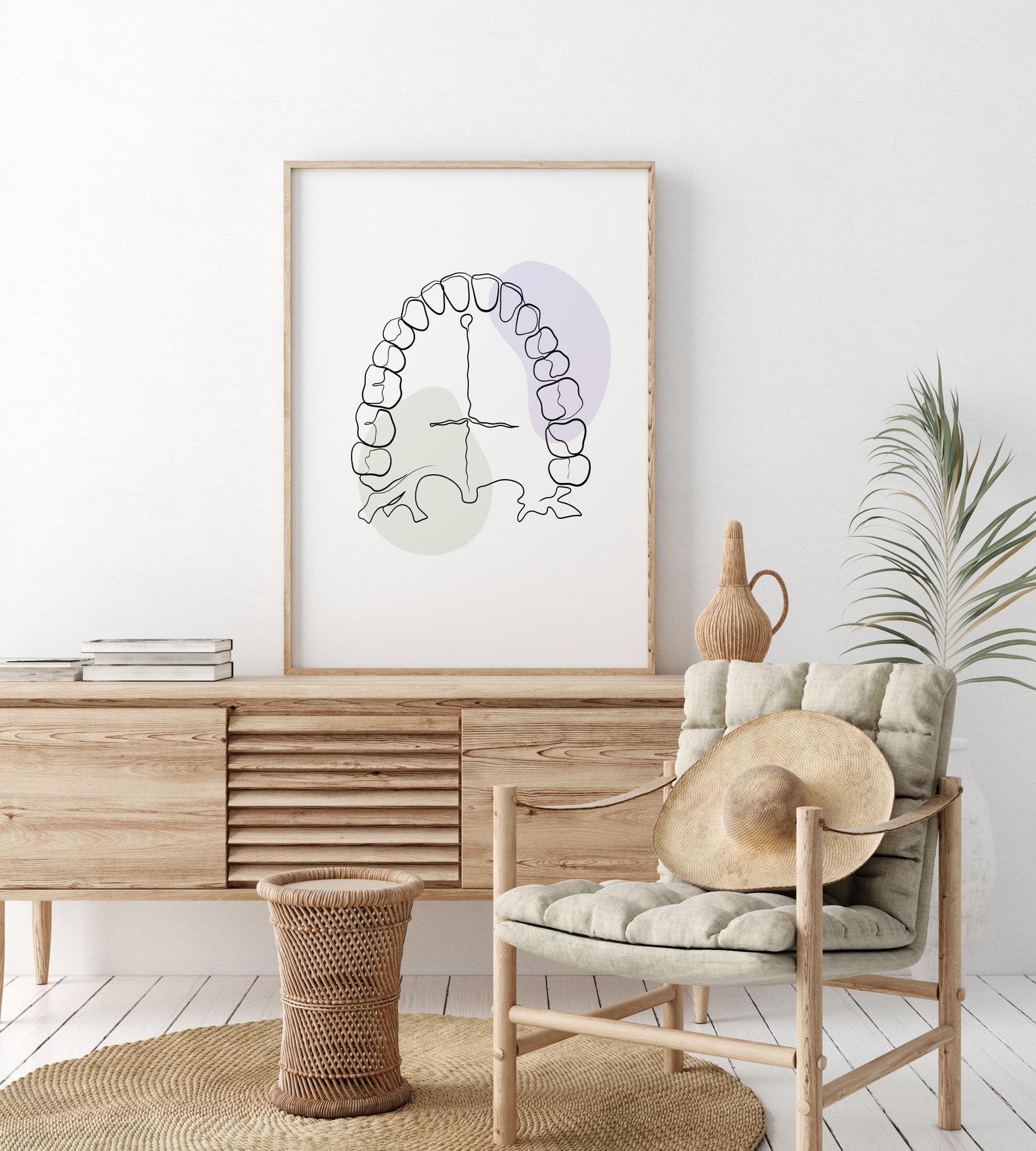 Dental Wall Art, Dental Art Digital Download, Dental Decor, Teeth Art ...