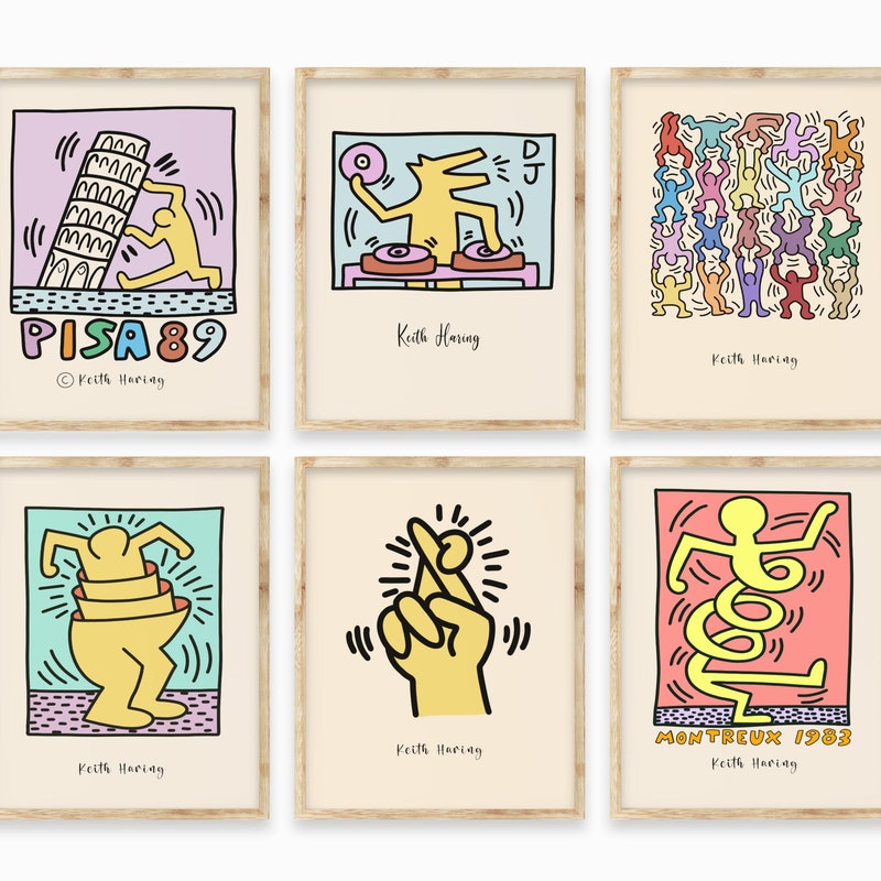 Keith Haring Poster - Etsy